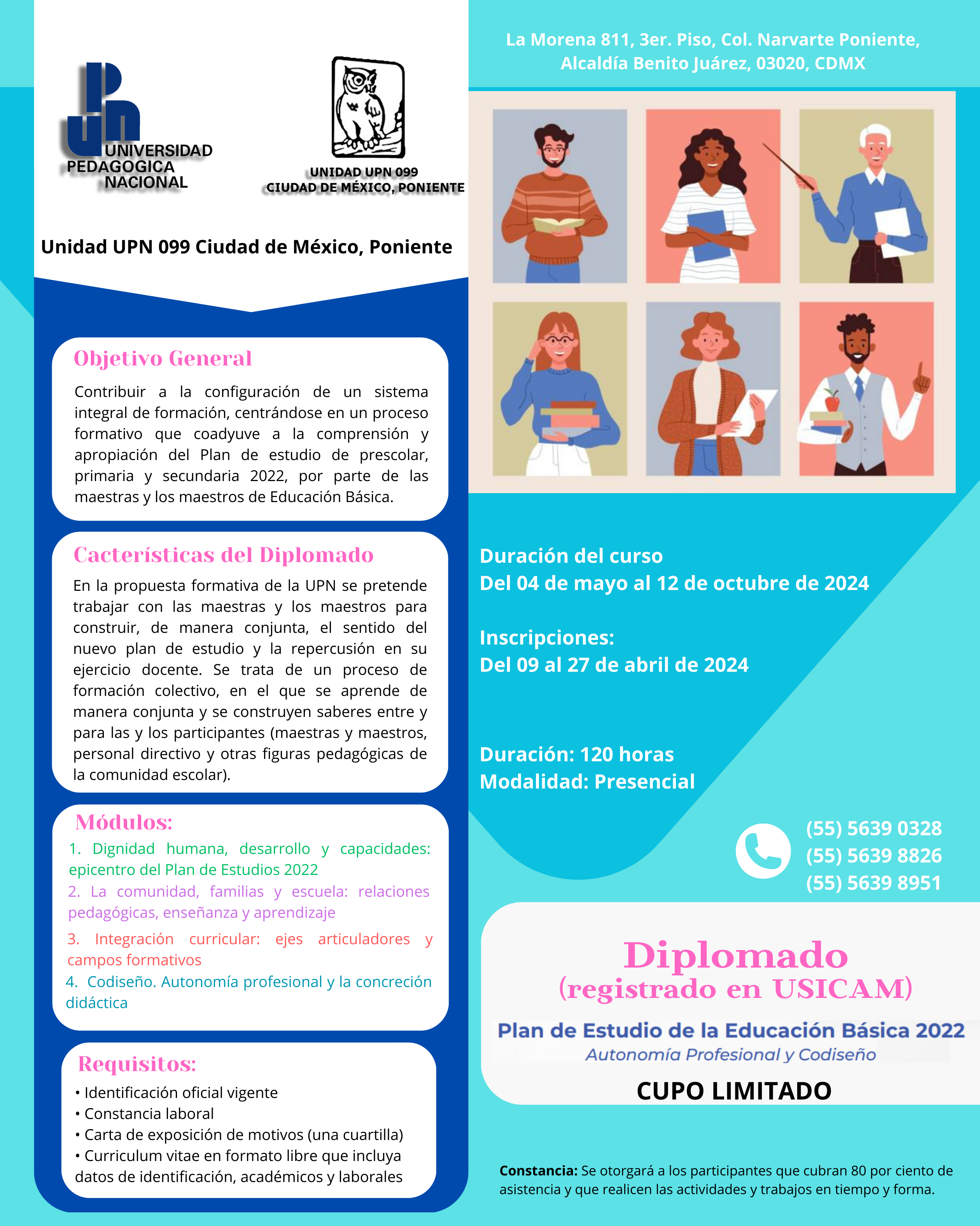 Plan de Estudios de la Educación Básica 2022 – Unidad UPN 099 CDMX, Poniente